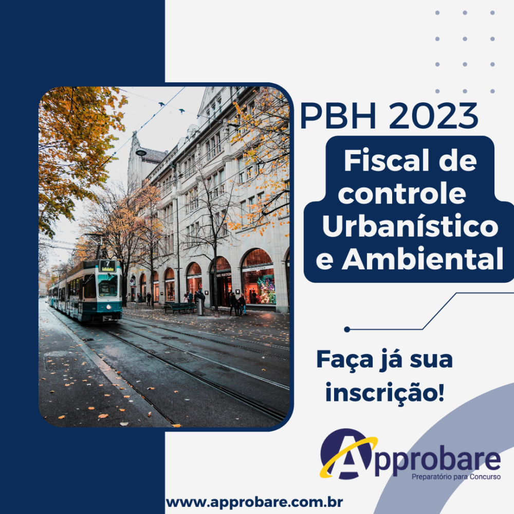 PBH 2023 – Fiscal de Controle Urbanístico e Ambiental, - Approbare